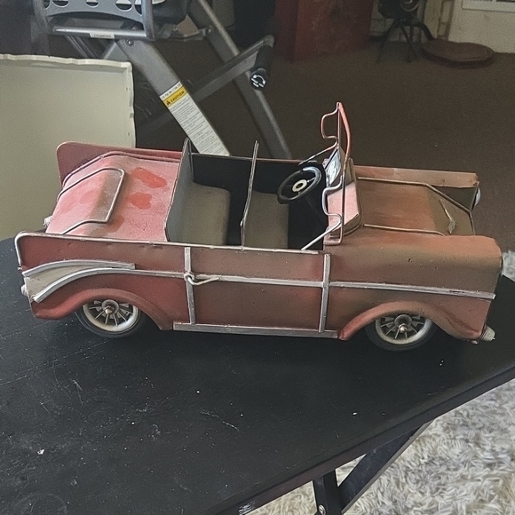 Source Unknown | Other | Vintage Red Metal Convertible Model Car | Poshmark
